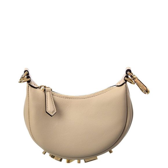 Fendi | Bags | Fendi Fendigraphy Nano Leather Bag Charm Beige | Poshmark